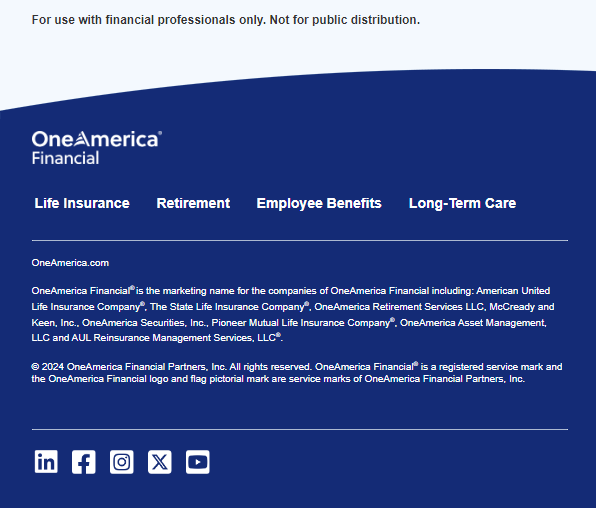 OneAmerica: January 2025 Interest Rate Notice